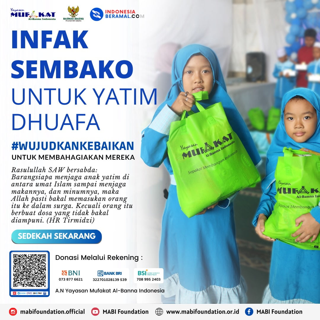 INFAK SEMBAKO UNTUK YATIM DHUAFA - Mufakat Al-Banna Indonesia